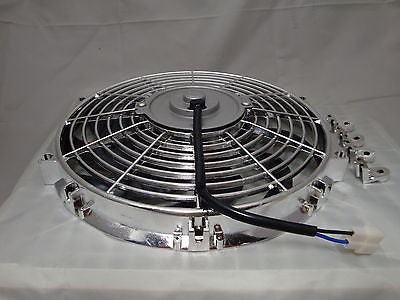 12 INCH LOW PROFILE CHROME HIGH PERFORMANCE THERMO FAN – DSM Motorsport