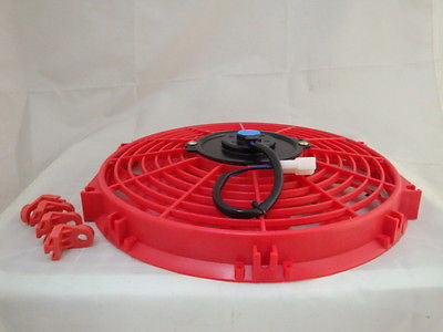 12 INCH LOW PROFILE RED HIGH PERFORMANCE THERMO FAN – DSM Motorsport