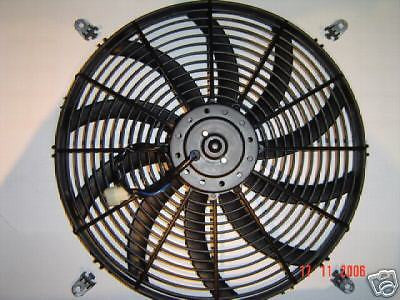 CHEVY FORD HOT ROD ELECTRIC 16" 250W 12v CURVED BLADE FAN – DSM Motorsport